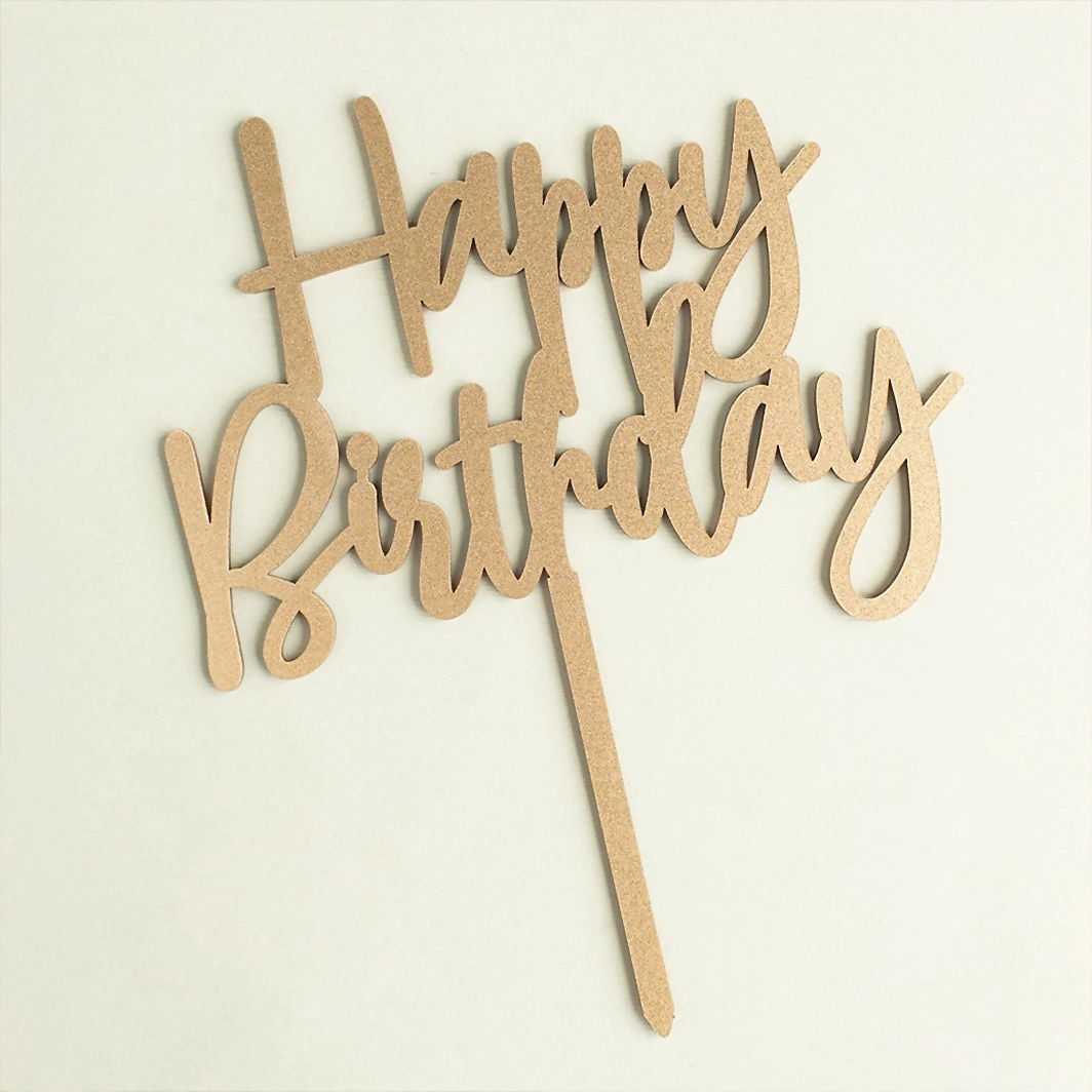 Cake Topper HBD